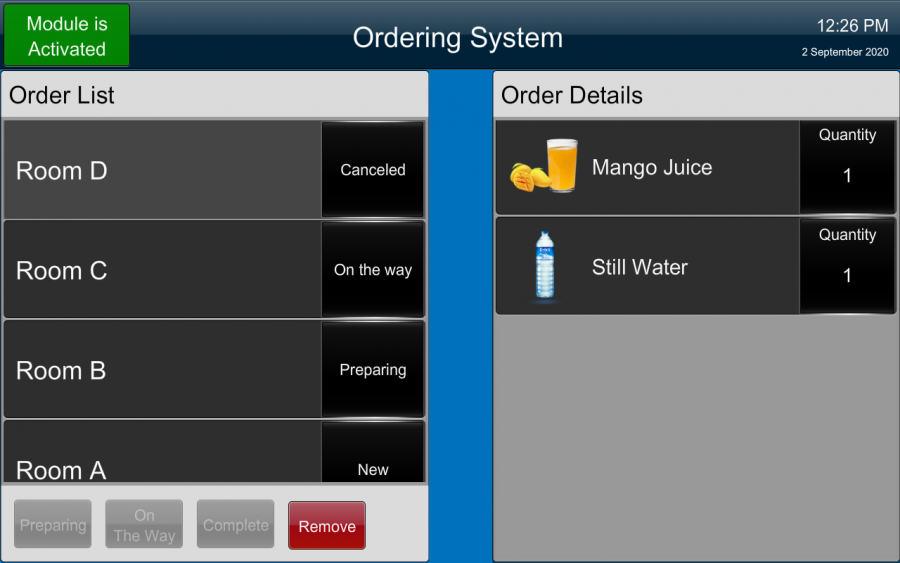 Ordering System - Ultimate Control